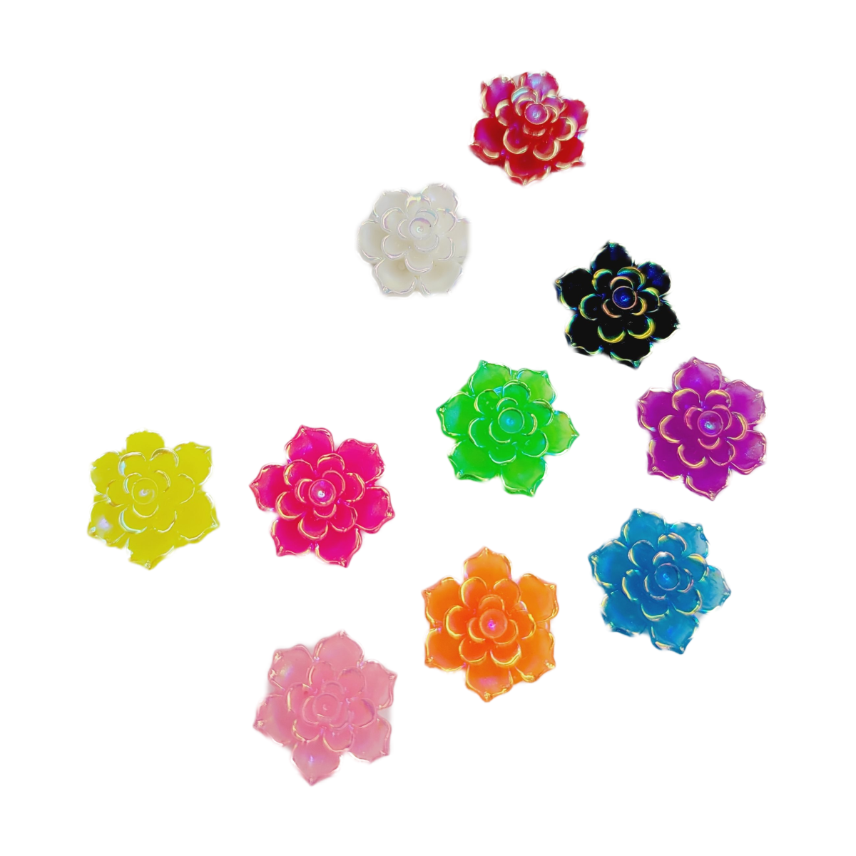 Resin Flatback Flowers for Craft - Mixed Colors - Set of 10 – FLOR NY ...